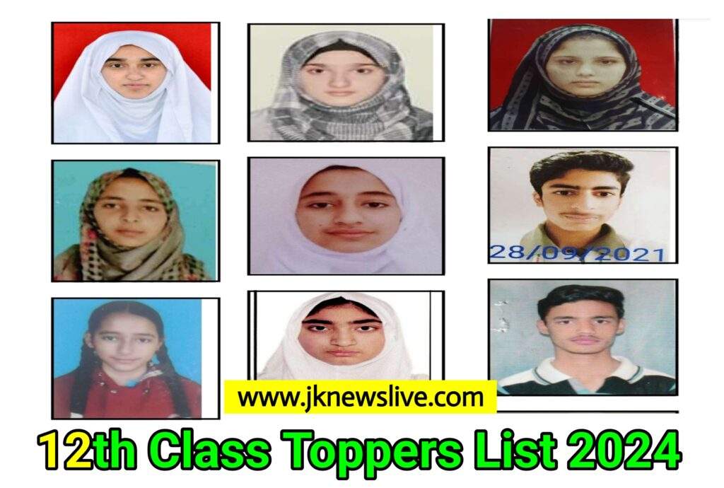 JKBOSE: 12th Class Toppers List - Check Here - JK News Live